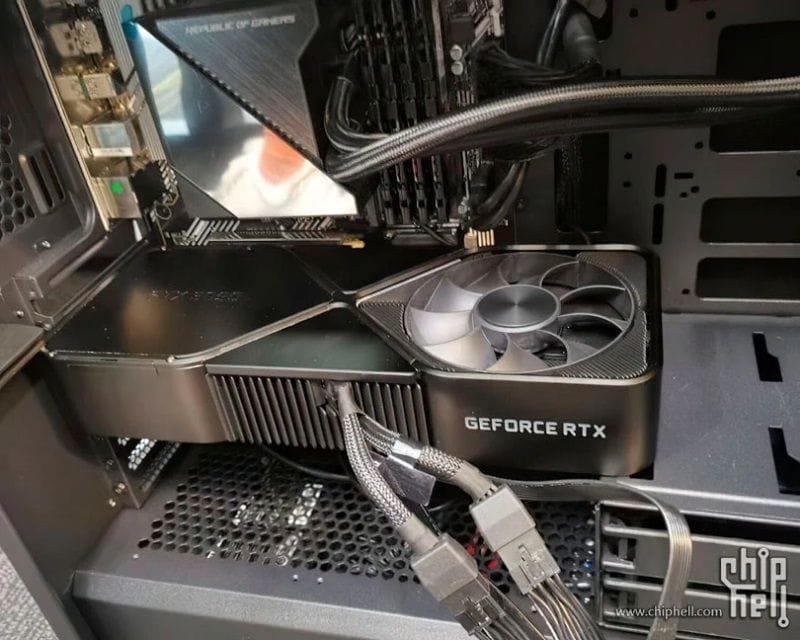 NVIDIA GeForce RTX 3090 Pictured Inside Standard ATX Case TechPlusGame